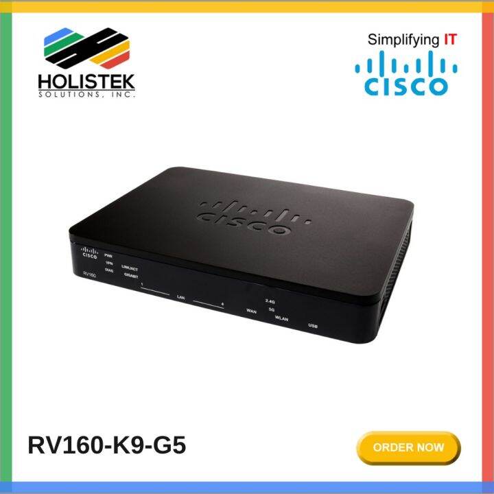 Cisco RV160 VPN Router / Firewall (RV160-K9-G5) Holistek | Lazada PH