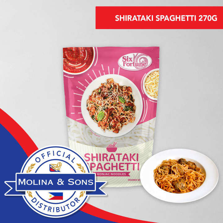 Six Fortune Shirataki Spaghetti Konjac Noodles 270g | Lazada PH