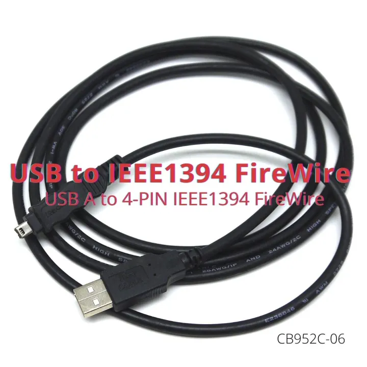 3C Connections / FireWire (IEEE1394) USB to 4 Pin Cable (6 feet ...