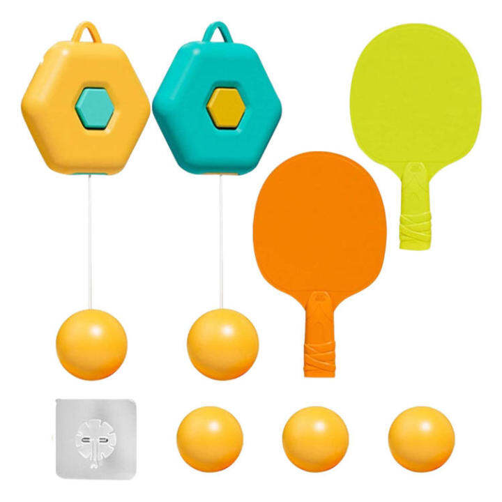 Table Tennis Trainer Elastic Shaft Hang Table Tennis Training Tool ...