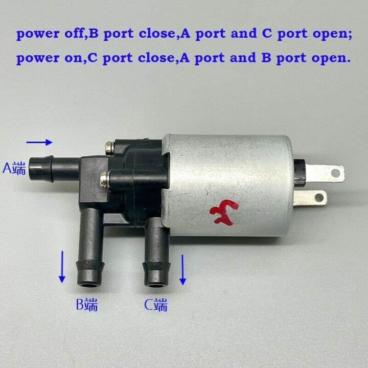 KOGE KSW3WB-12A DC 12V Mini Electric Solenoid Water Valve 2-Position 3-Way Port Water Air Flow ...