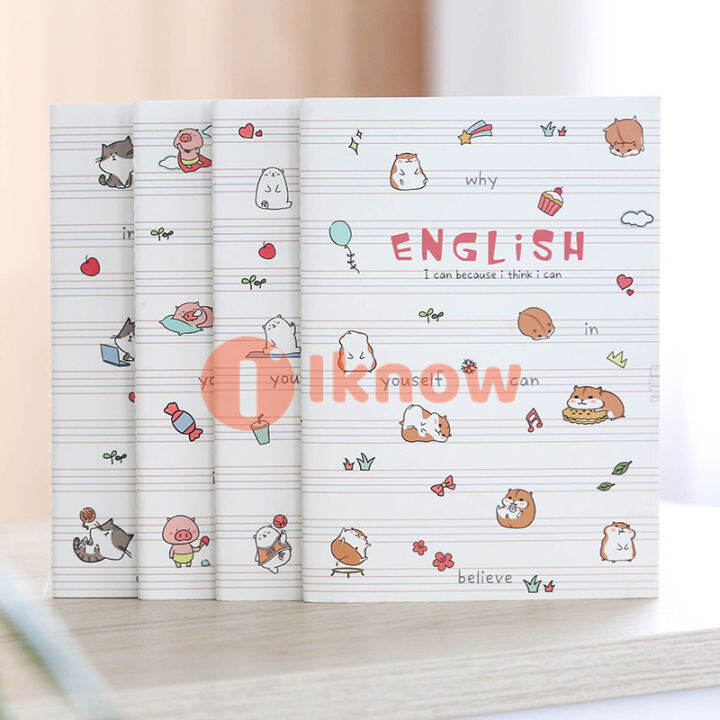 I Know B5 English notebook cute small fresh line notebook English ...
