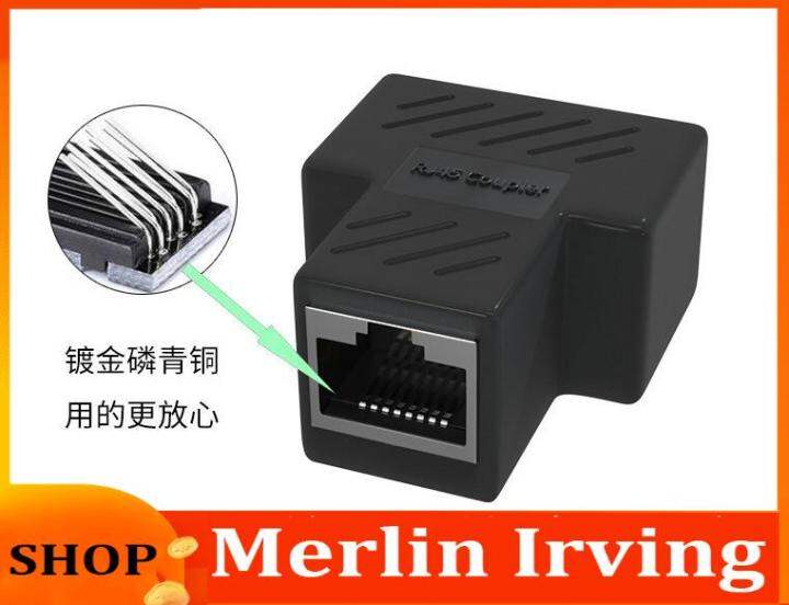 Merlin Irving Shop 1 To 2 Ways Network Connector Ethernet Rj45 Female ...