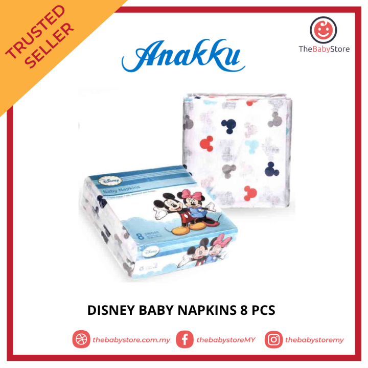 Anakku Disney Napkin 8pcs | Lazada
