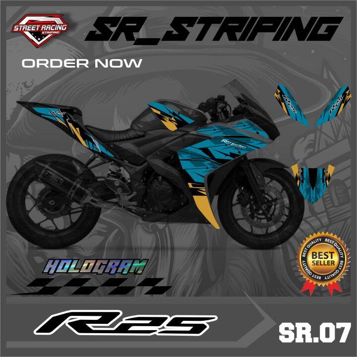 Stiker Sticker Striping List Variasi Motor R25 Desain Racing. SR.07 | Lazada Indonesia