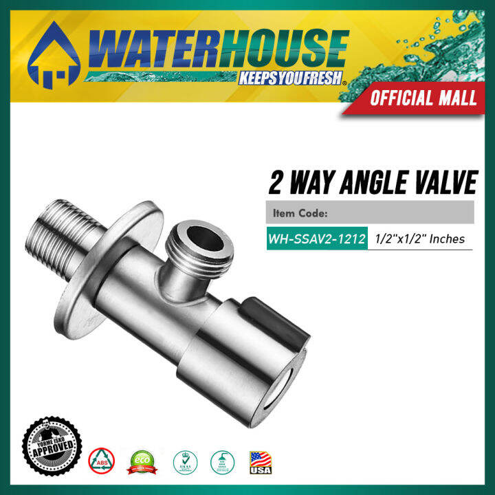 Waterhouse 2Way Angle Valve 1/2"x1/2" Heavy Duty Push Fit Angle Stop ...