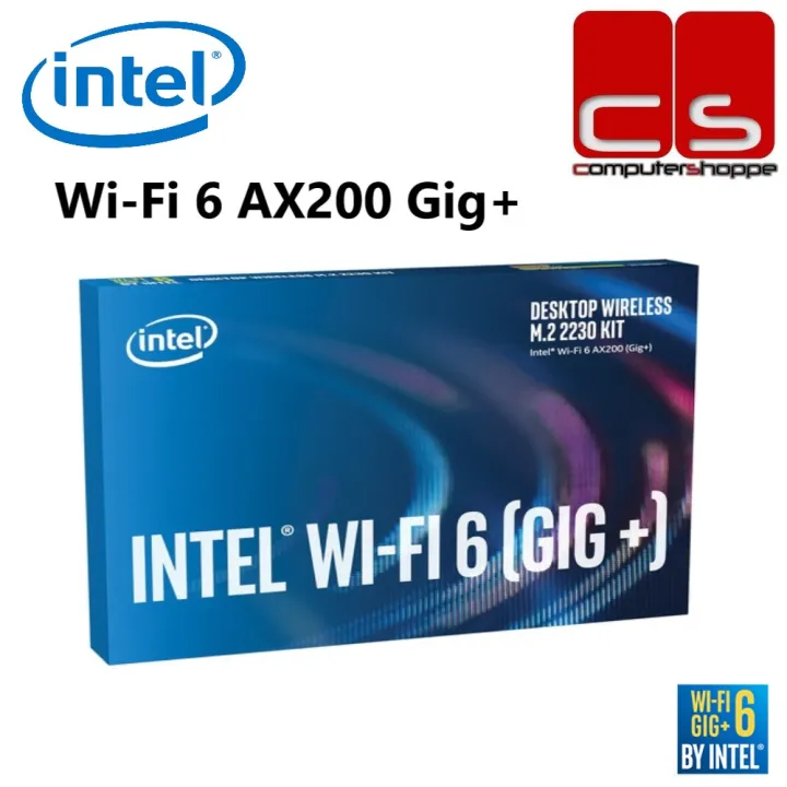 Intel Wi-Fi 6 AX200 (Gig+) Desktop Wireless M.2 2230 Kit | Lazada