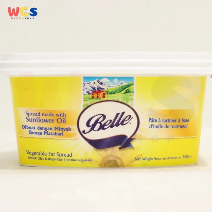 Belle Margarine Made With Sunflower Oil Vegetable Fat Spread 250g ...