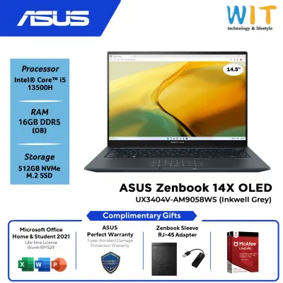 ASUS Zenbook 14X OLED UX3404 Price in Malaysia & Specs - RM4999 | TechNave