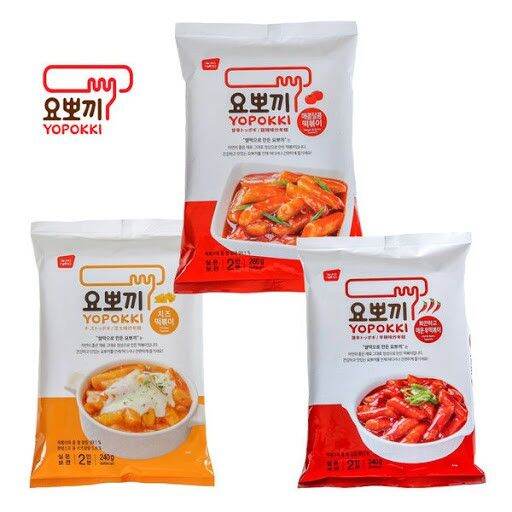 📌Import Item📌 요뽀끼 떡볶이 ต็อกโบกี 3 รส 3 สไตล์ Yopokki Tteokbokki Pack ...