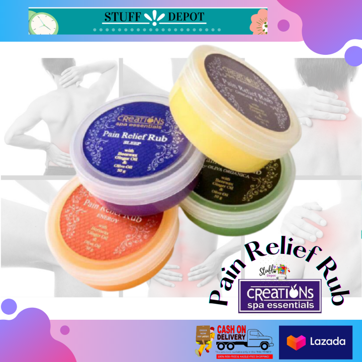 SD [Creations Spa Essentials] Pain Relief Rub 50g Violet/Sleep ...