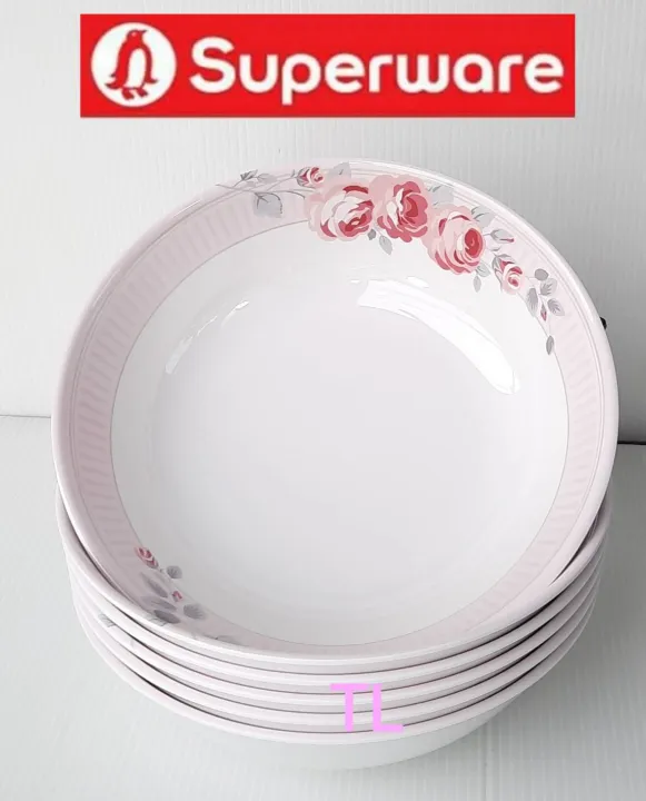 ชุดชามโคม 7.5นิ้ว 6 ชิ้น ลาย จังมี Superware ซุปเปอร์แวร์เกรดA เมลามีน100% ตรานกเพนกวิน ...