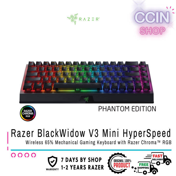 😊 พร้อมส่งแท้ คีย์บอร์ด Razer BlackWidow V3 Mini HyperSpeed - Phantom ...