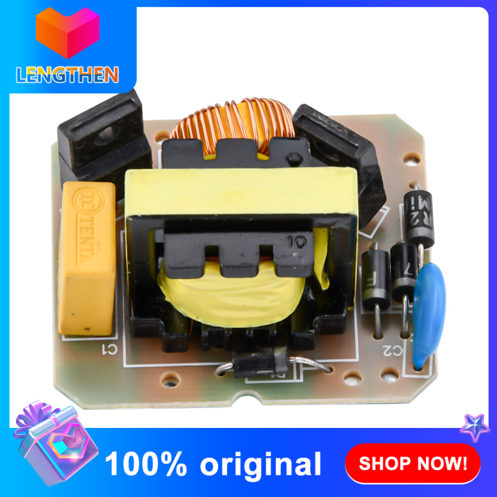 Konverter DC-AC 40W, Modul Transformator Tegangan Step Up 12V Hingga 220V, Modul Transformasi ...