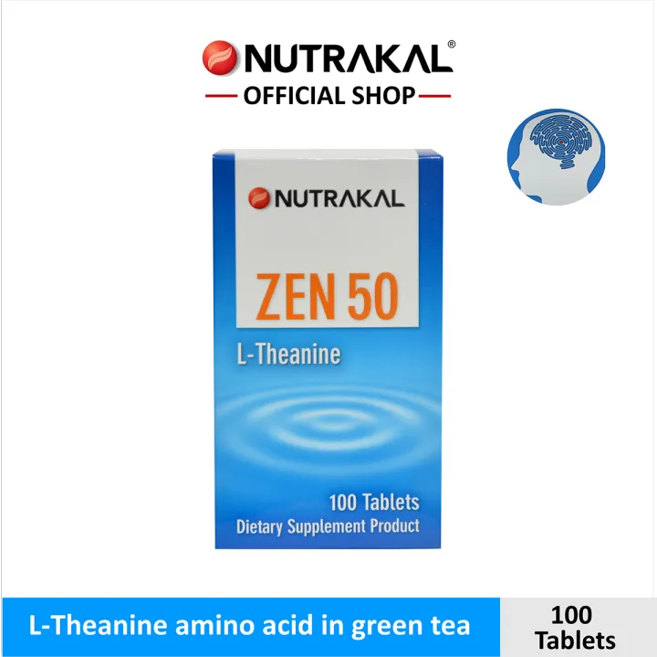 NUTRAKAL ZEN 100 tablets คลายเครียดด้วย L-Theanine จากใบชาเขียว ช่วยให้ ...
