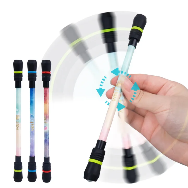 🔥Cool Starry Sky Spinning Pen 🔥Balance Pen Oily Pen Student's Rotating ...