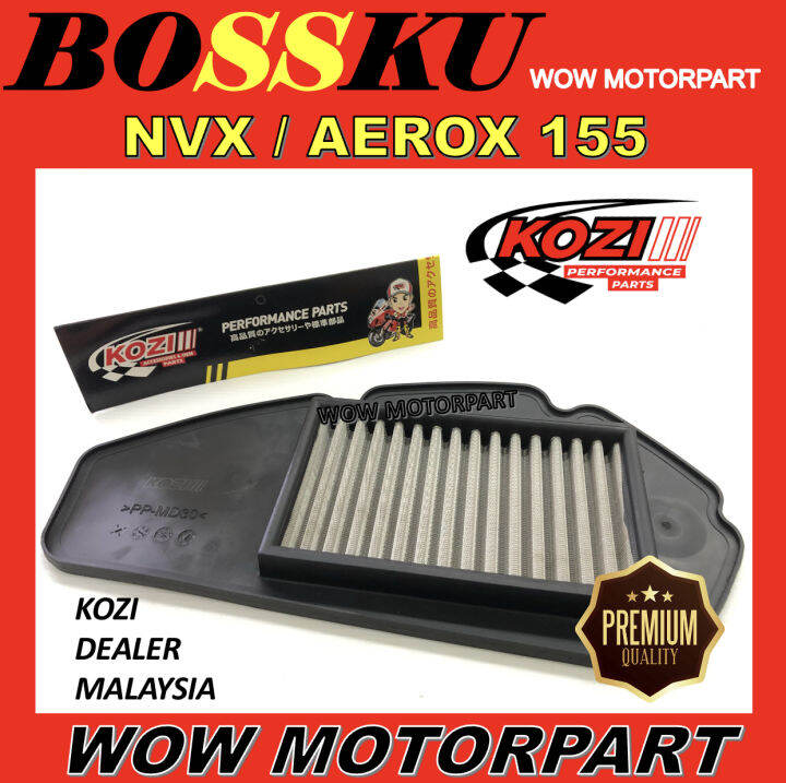 NVX 155 V1 RACING AIR FILTER KOZI NVX155 AIR CLEANER NVX V1 AIR FILTER ...