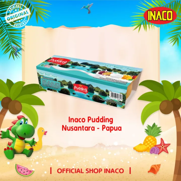 Inaco pudding Nusantara cemilan enak dan murah 1 pak isi 3 cup dgn rasa ...