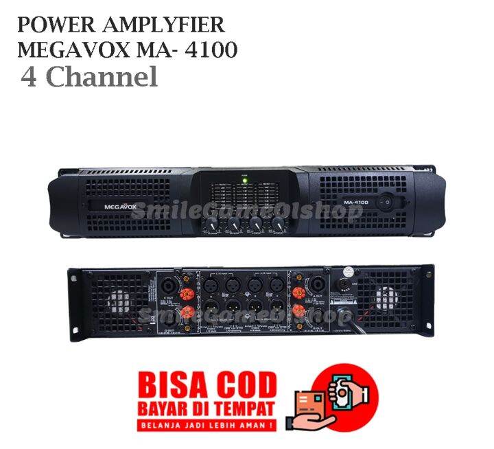power Amplifier Megavox MA-4100 4channel Original | Lazada Indonesia