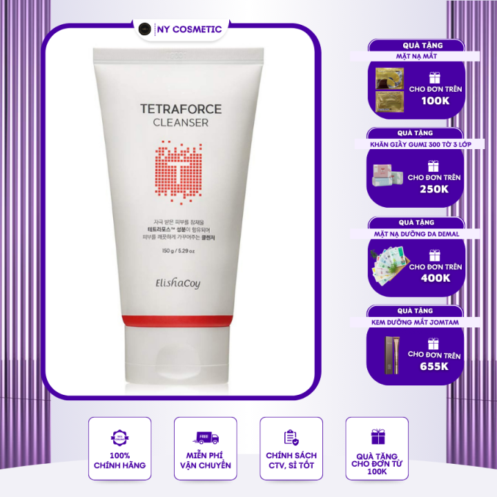 Sữa rửa mặt dành cho da dầu, mụn TETRAFORCE CLEASER của ELISHACOY ...