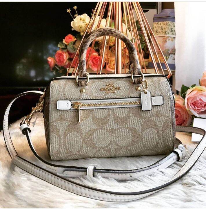Authentic Coach Micro Rowan Satchel Women's Bag C2300 - Khaki/Chalk ...