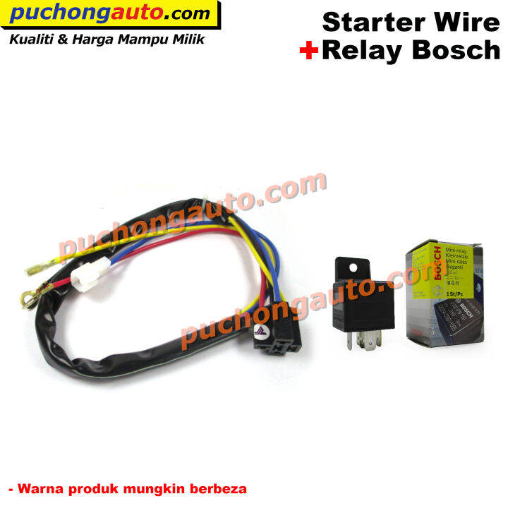 Starter Wire Kit Universal + Relay 5 PIN Bosch 12V | Lazada