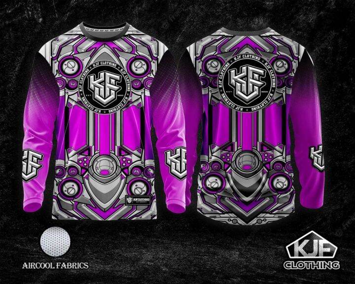 long sleeve for motorcycle riders KJF CLOTHING 09 full sublimation high ...