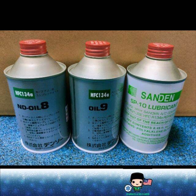 Compressor Oil R134A Car Air condition ND-OIL 8/9/Sanden SP10 250ML ...