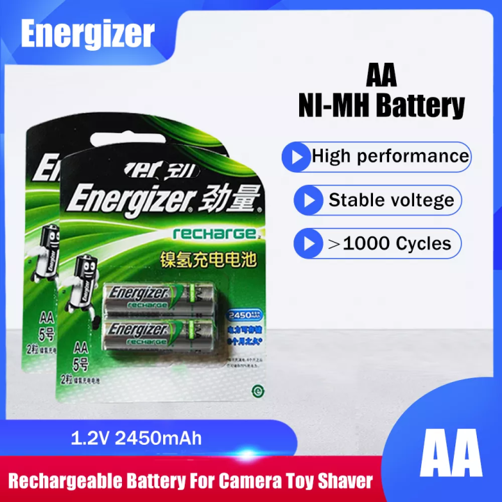 Energizer 1.2V 2450mAh AA NI-MH Rechargeable For Electric Toys ...