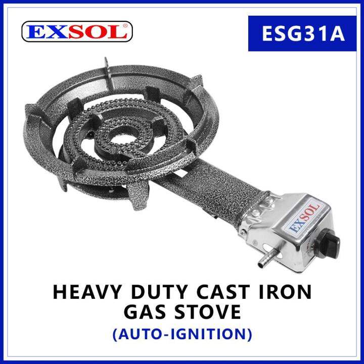 Heavy Duty Gas Stove Cast Iron Auto-Ignition EXSOL ESG31A | Lazada PH