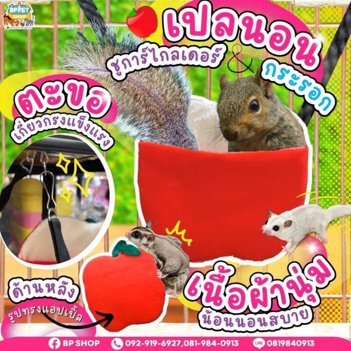 (Ratima) ที่นอนสำหรับกระรอกและชูการ์ไกลเดอร์ ถ้ำนอนชูการ์ เปลนอนชูการ์ ...