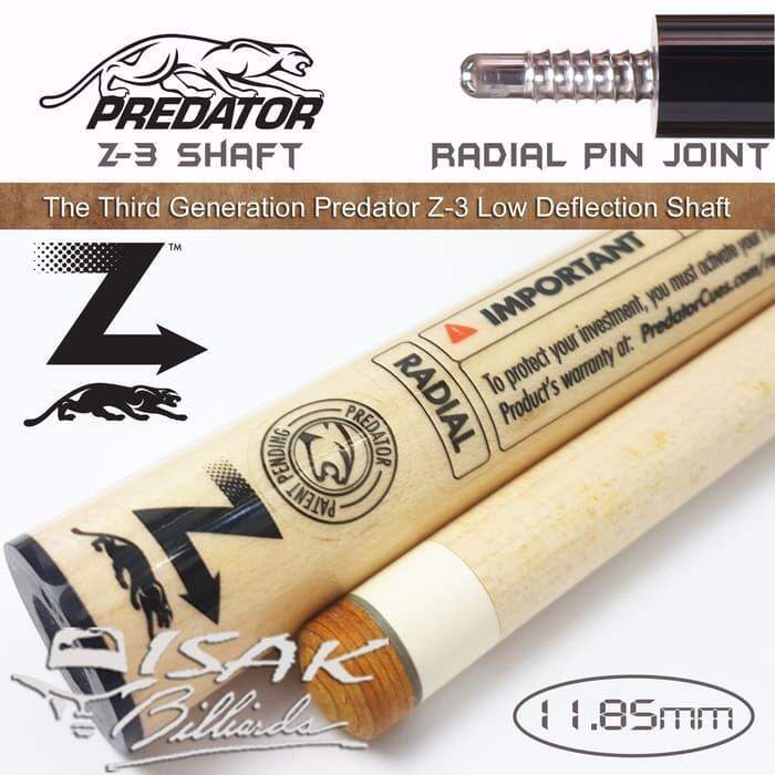 Predator Z-3 Radial Shaft -Low Deflection Billiard Stick Biliar Stik ...