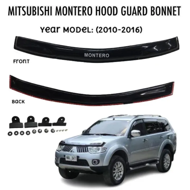 CPA ABS Bonnet Hood Guard Deflector Cover for Mitsubishi Montero Sport ...
