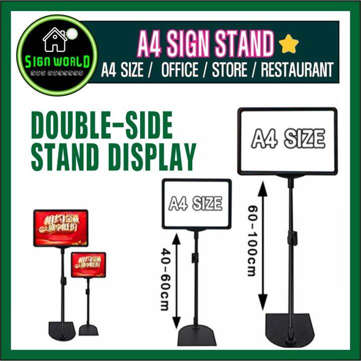 A4 Sign Stand / Display Standee Poster Holder Office Store Promo Price ...