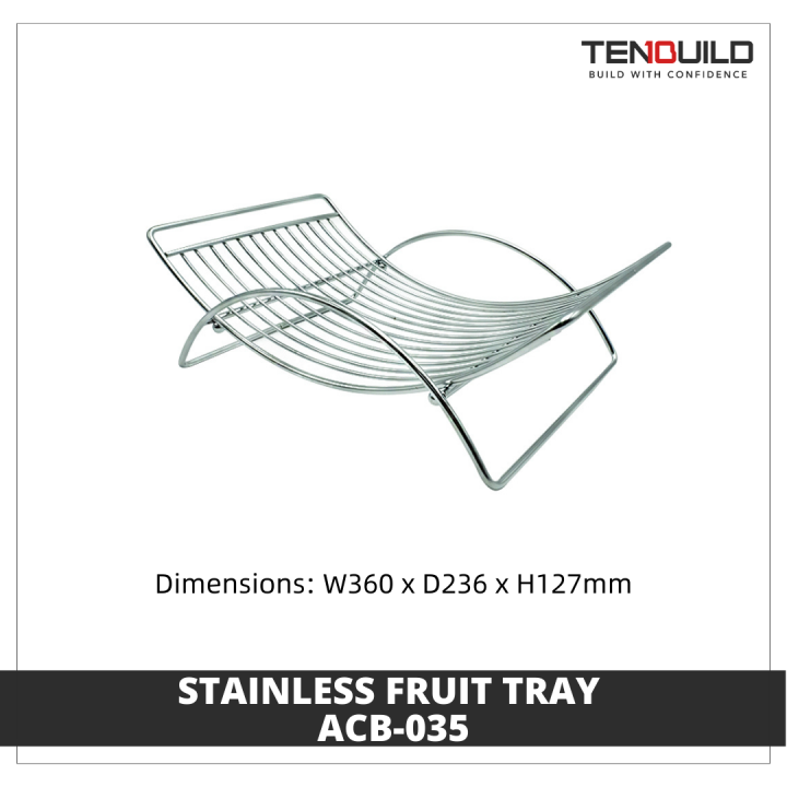 Tenbuild Stainless Fruit Tray ACB-035 | Lazada PH