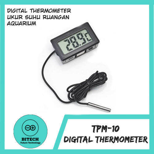 Pengukur Suhu Ruangan Digital Thermometer termometer Aquarium TPM-10 | Lazada Indonesia
