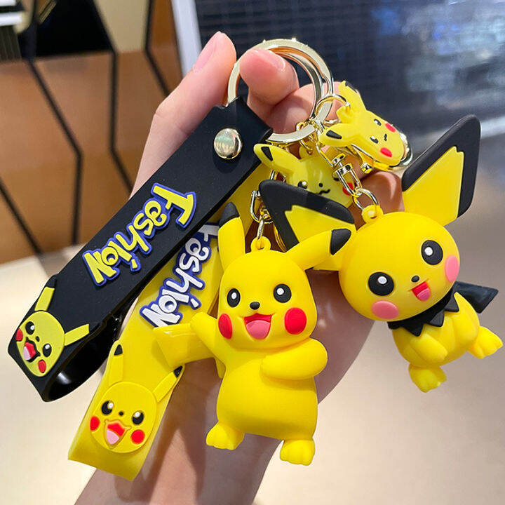 Pokemon Keychain Anime Figure Pendant KeyBuckle Pikachu Anime Figure ...