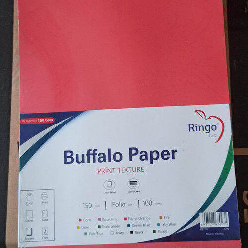 Kertas Karton Buffalo uk. FOLIO cover jilid - Merah | Lazada Indonesia