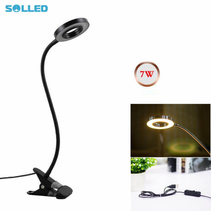 SOLLED โคมไฟตกแต่งโต๊ะพร้อมคลิปป้องกันดวงตา,โคมไฟเตียงน่ารักคอห่าน ...