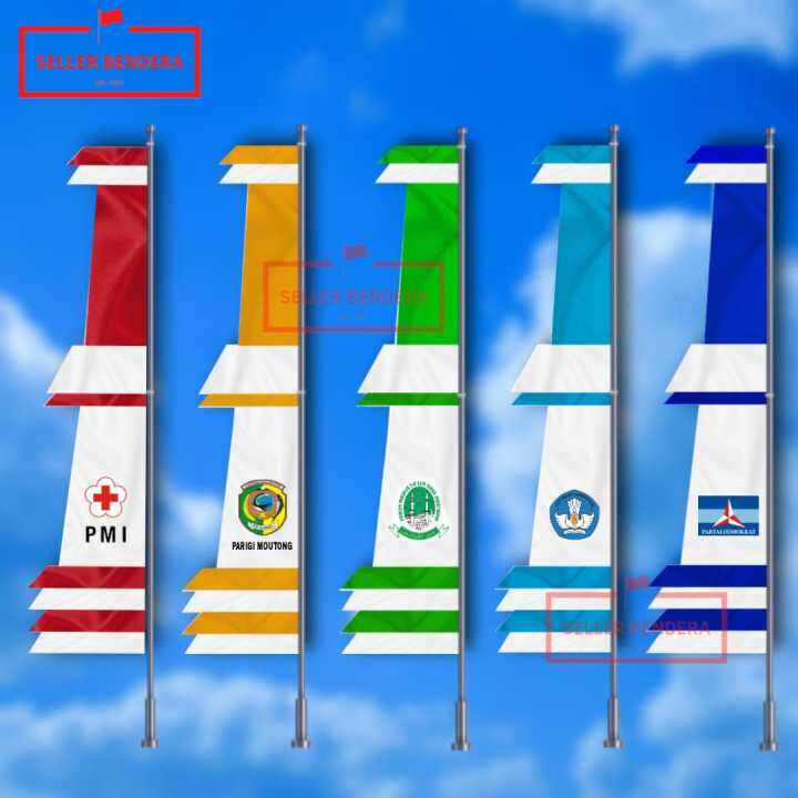 umbul umbul Bandir Custom Logo dan tulisan | Lazada Indonesia