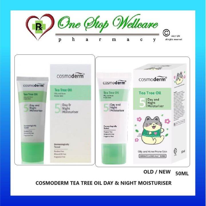 COSMODERM TEA TREE OIL DAY & NIGHT MOISTURISER 50ML (OLD/NEW) | Lazada