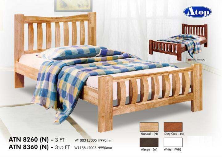 Fully Solid Wood Bed / Wooden Bed Bed / Adult Bedframe / Large Bed ...