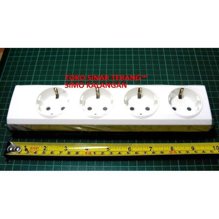 AGA OB Stop Kontak Arde BROCO 4 LUBANG 16A 250V SNI 15340 I Colokan ...