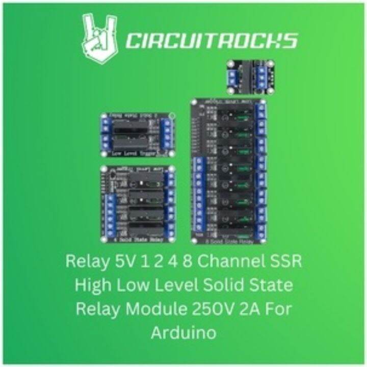 Relay 5V 1 2 4 8 Channel SSR High Low Level Solid State Relay Module ...