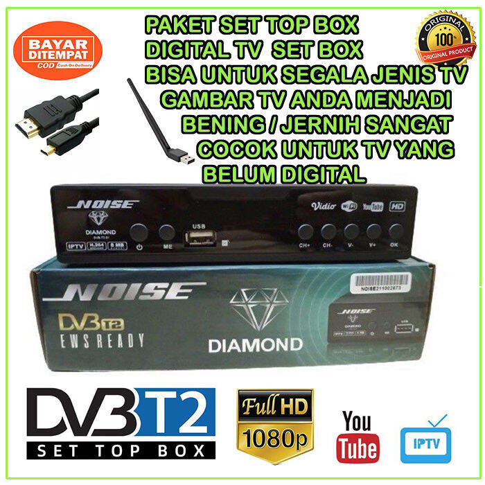 Set Top Box Noise DVB-T2 DIAMOND / welhome dan sogo stb buat tv tabung ...