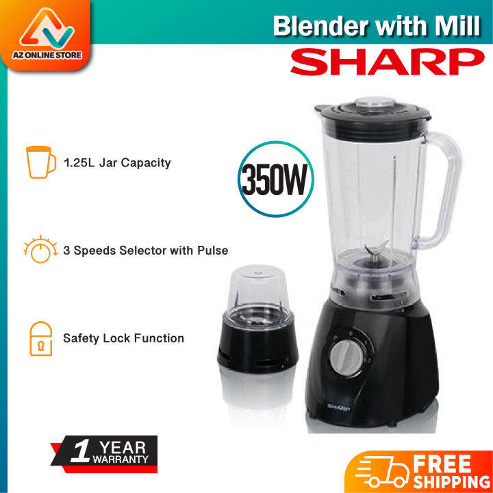 SHARP 1.25L BLENDER (BLACK) EM131BK | Lazada