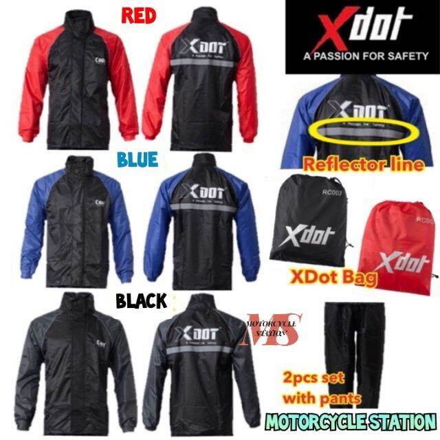 XDot RC03 Raincoat / Baju Hujan 2 Layer Premium Rain Coat | Lazada