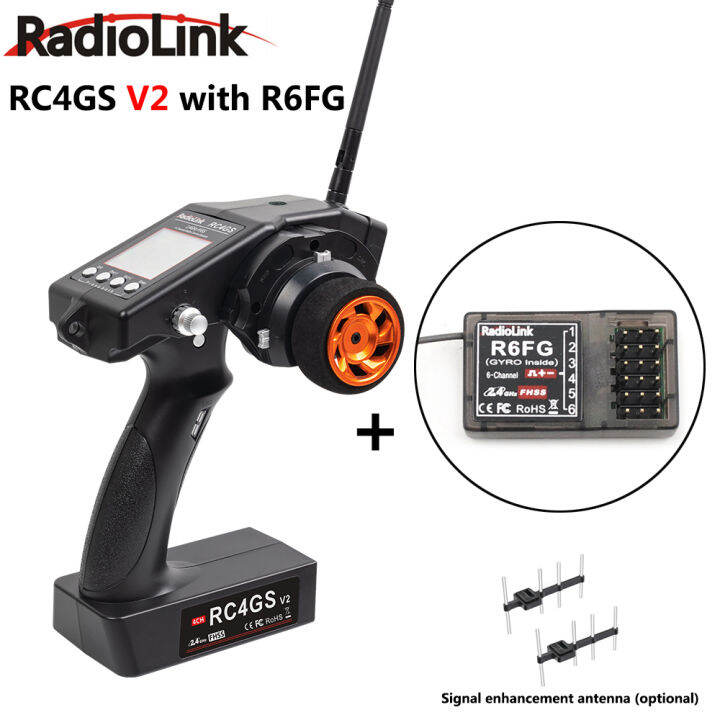 New RadioLink RC4GS V2 รีโมท วิทยุบังคับ 2.4G 4CH RC Transmitter with ...