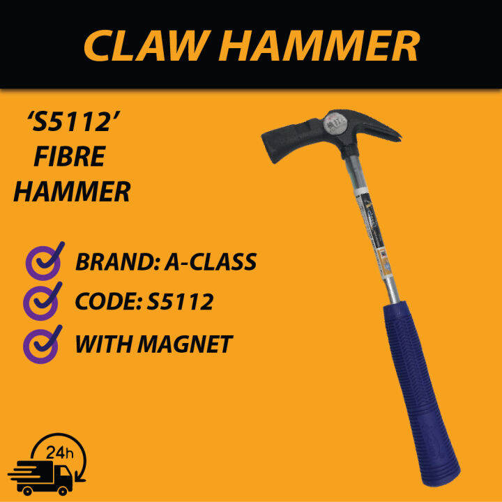 27MM Craw Hammer with magnet / Nail Steel Hammer. Tukul Besi | Lazada