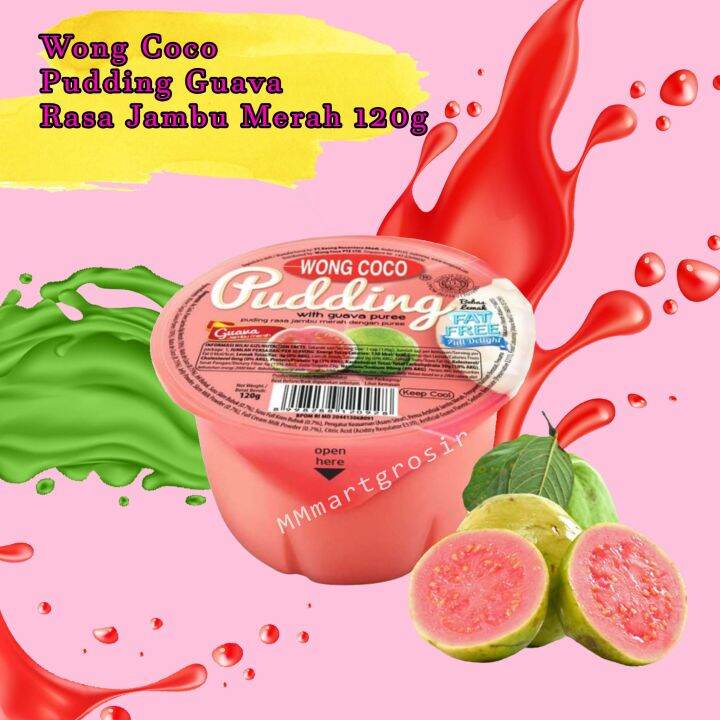 Wong Coco / Pudding Guava / Rasa Jambu Merah dengan Puree / 120g ...